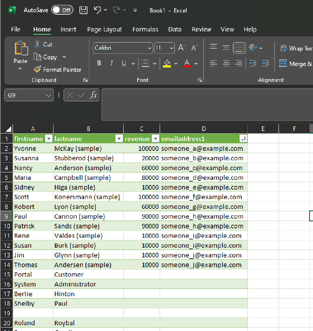 Excel: Exporting deep joins and lost of rows