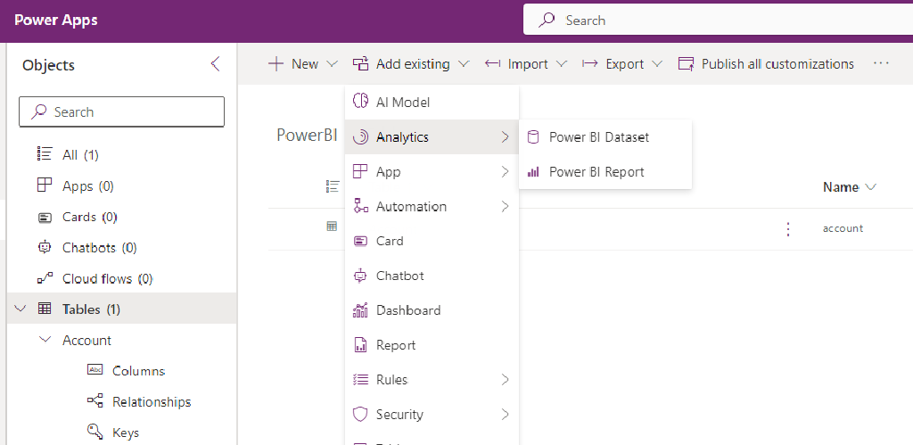 PowerBI: Embedding a Report to a form
