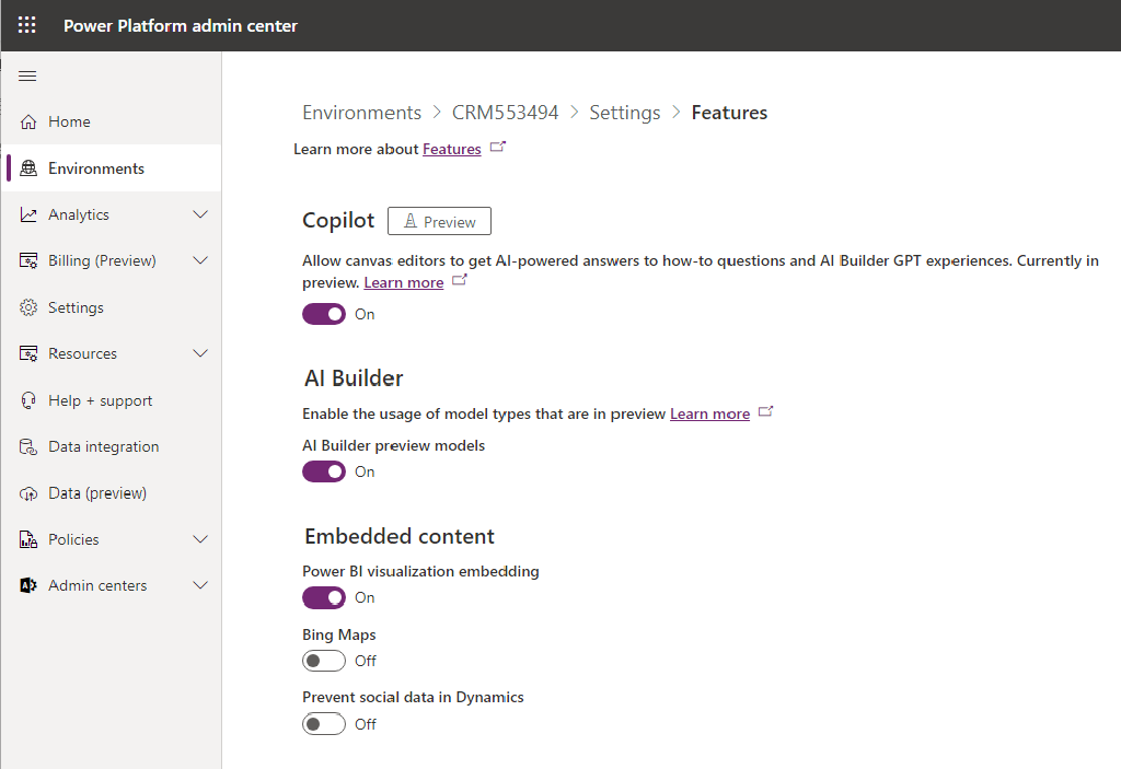 PowerBI: Embedding a Report to a form